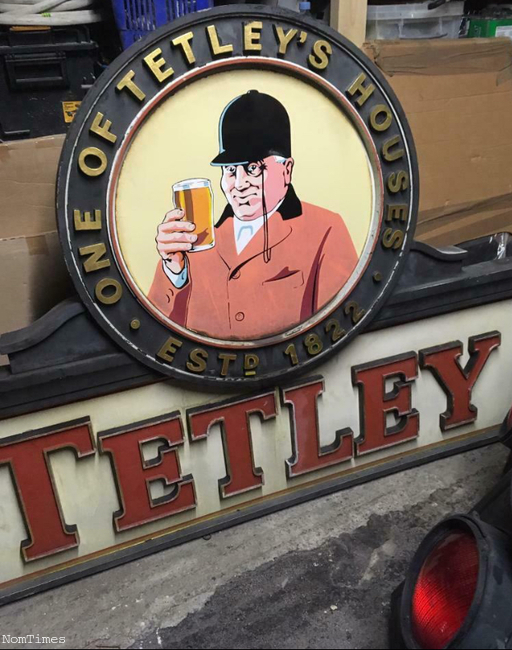 Tetley pub Sign 7ft x 5ft (Kensington, London) | NomTimes UK