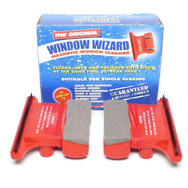 Window Wizard - Magnetic Window Cleaner Suitable For Single Glazing ...