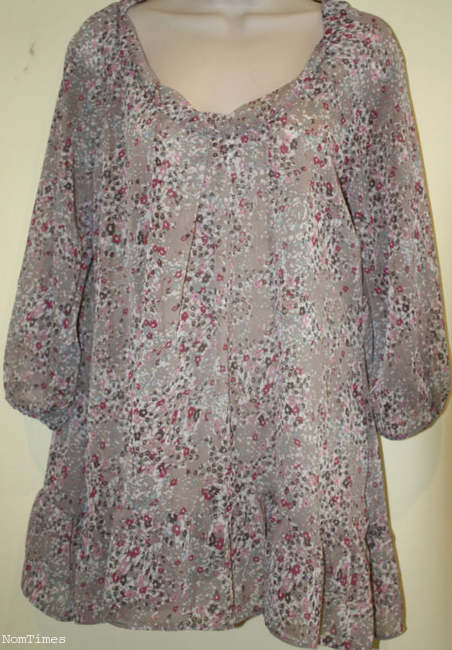 Atmosphere (primark) Stunning Ladies Sheer Flower Tunic top Size 14 ...